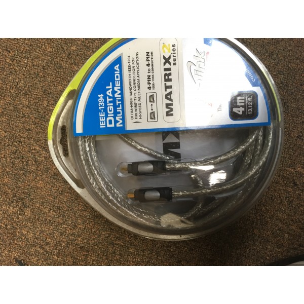 XLO Ultralink IEEE-1394 Multimedia Cable 4 Pin to 4 Pin 4M NEW! - Cables