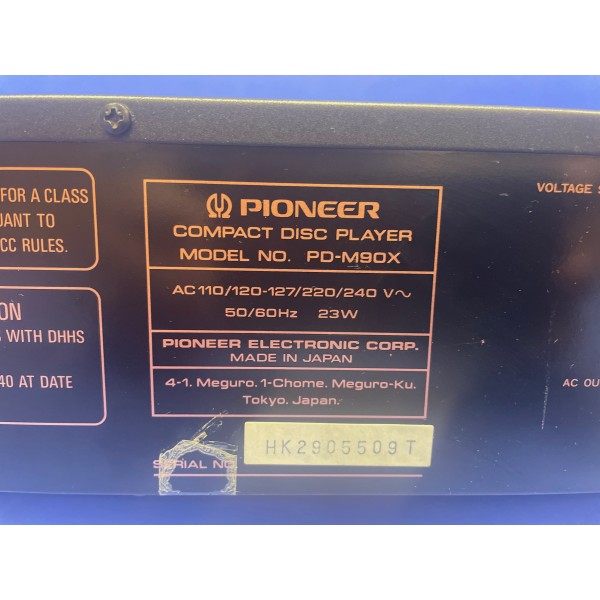 Pioneer PD-M90X Reference Multi-Play CD Player - cd players - Digital